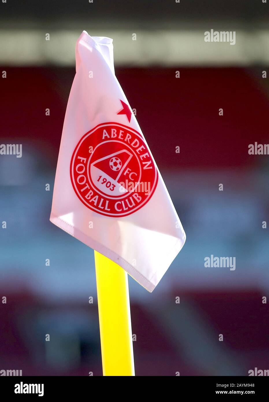 A general view of a corner flag before the Scottish Premiership match ...