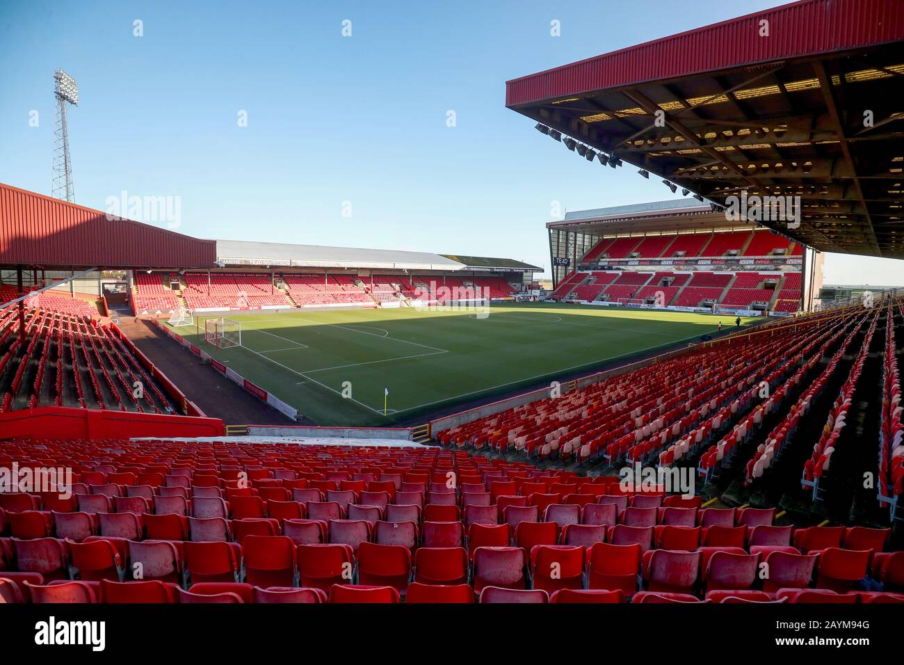A general view of Pittodrie Stadium, Aberdeen Stock Photo - Alamy