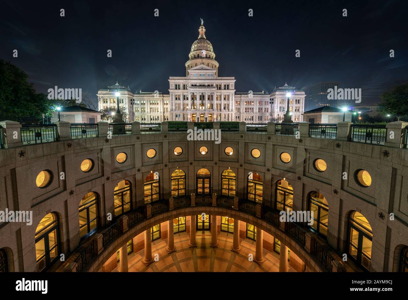 State Capitol, night scene, dome, Austin, Texas, USA Stock Photo - Alamy