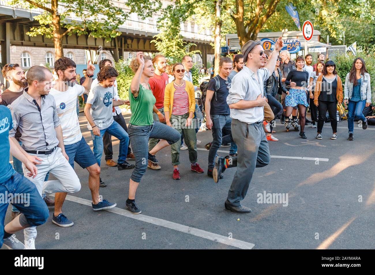 BERLIN, GERMANY - 20 MAY 2018: dance flash mob at the Festival of ...