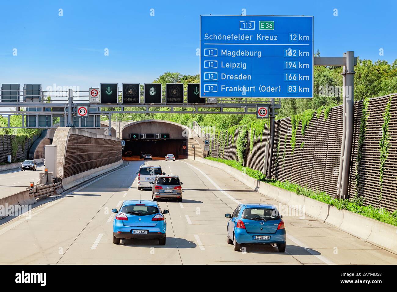 Highway car toll sign germany hi-res stock photography and images - Alamy