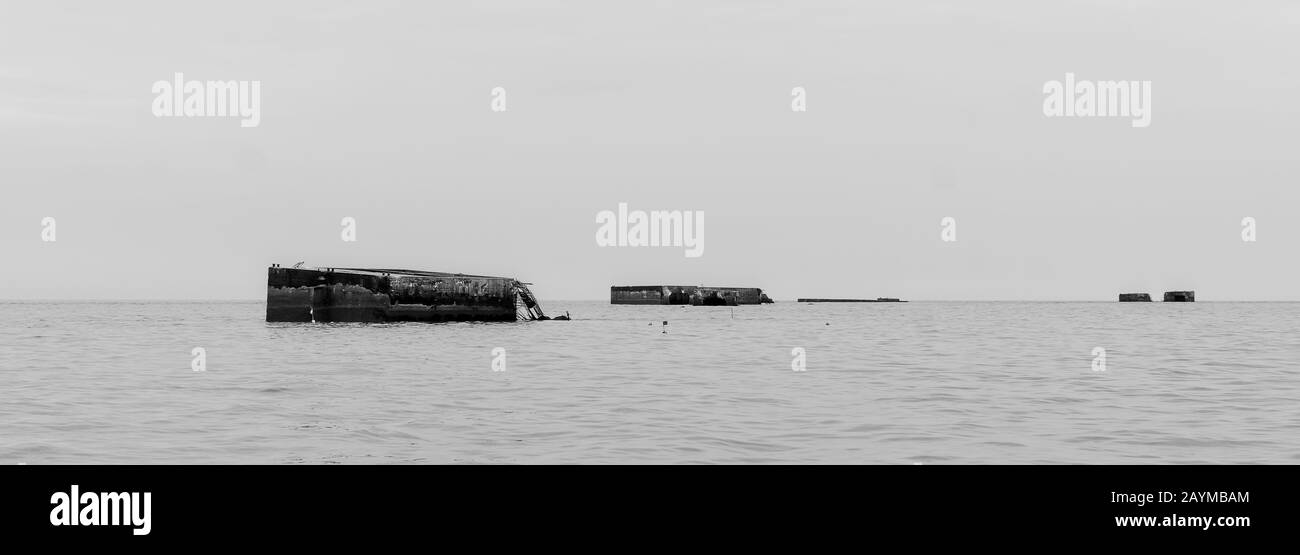 Normandy barrier Black and White Stock Photos & Images - Alamy