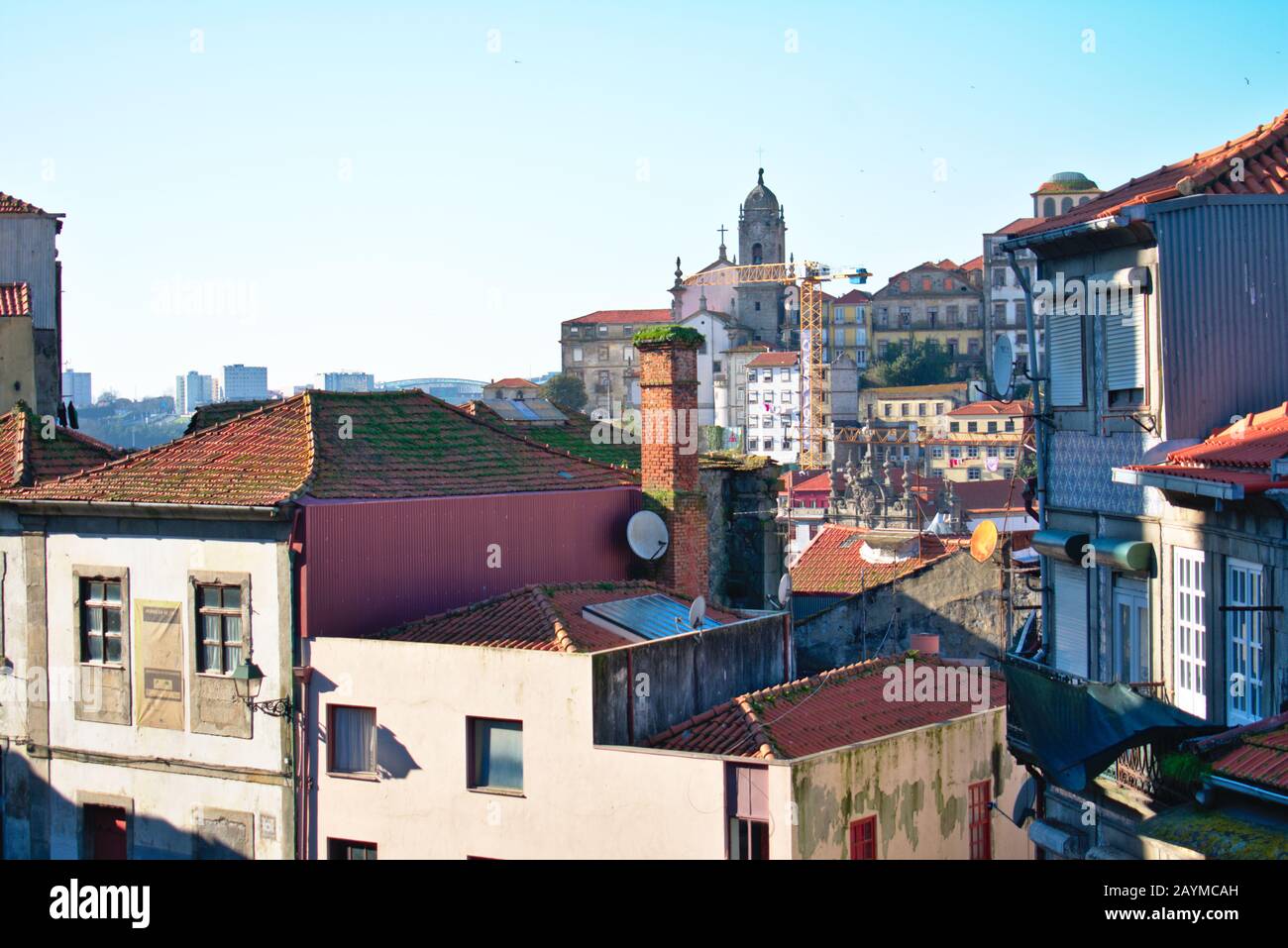 Cityscape of colorful apartments in Porto Portugal Stock Photo - Alamy