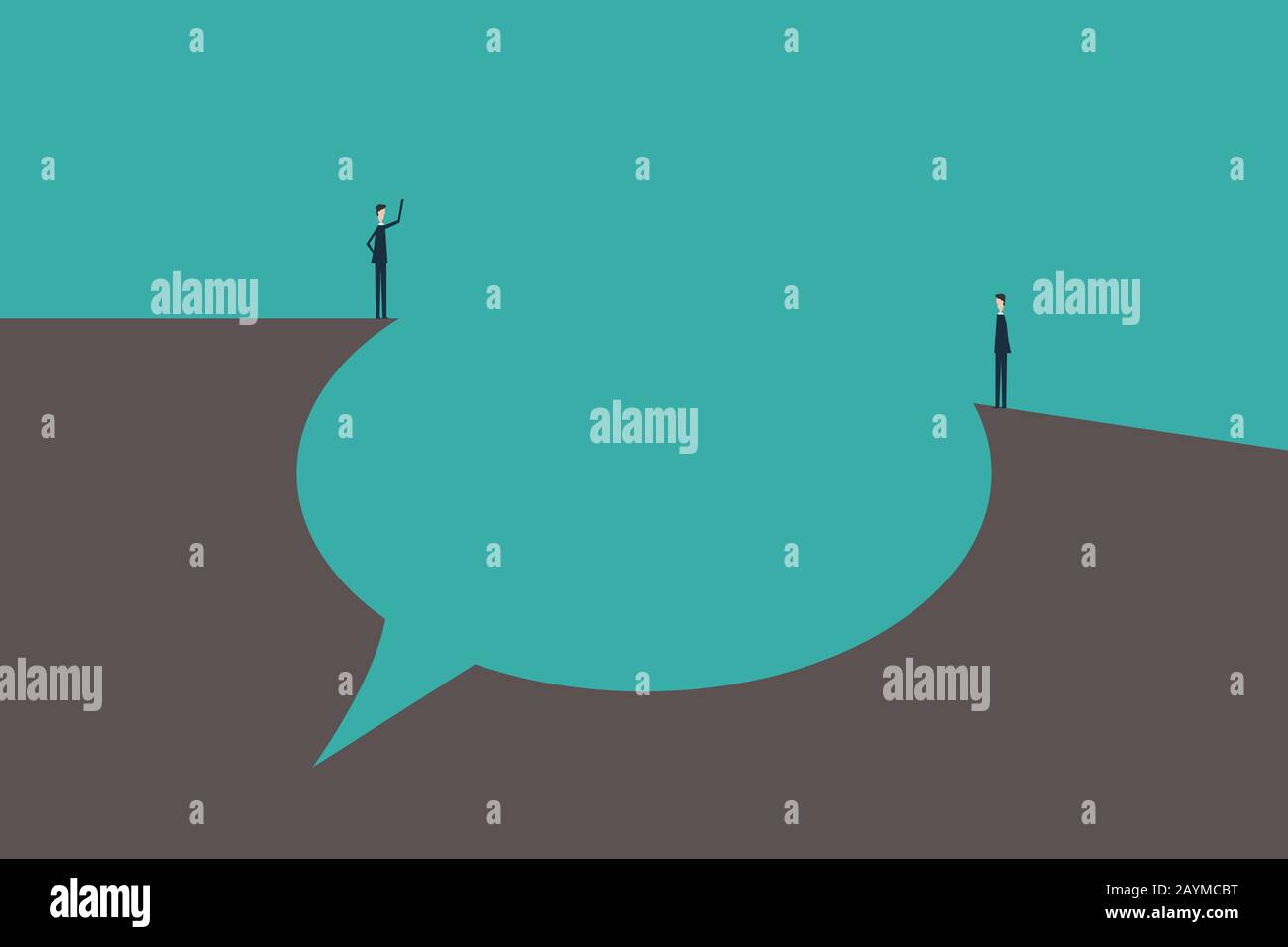 Talk concept speech bubbles Vector Illustration Stock Vector Image ...