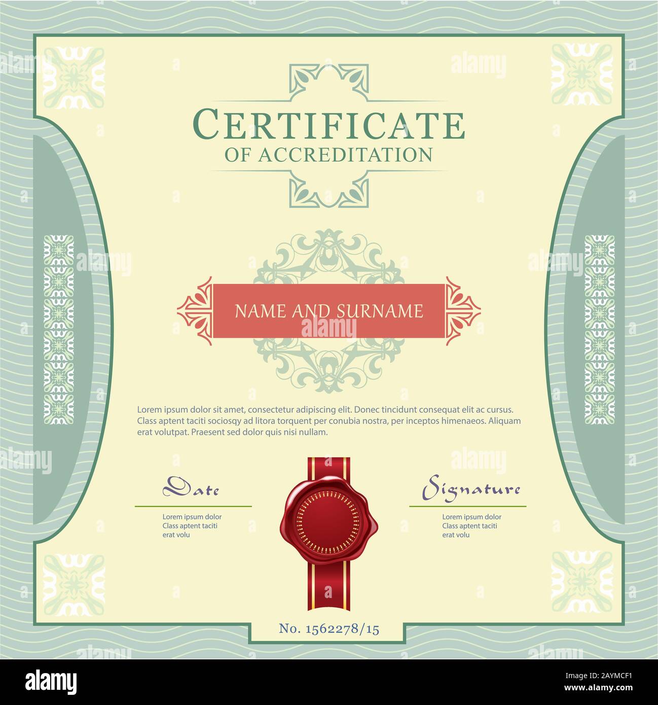 Diploma layout hi-res stock photography and images - Alamy