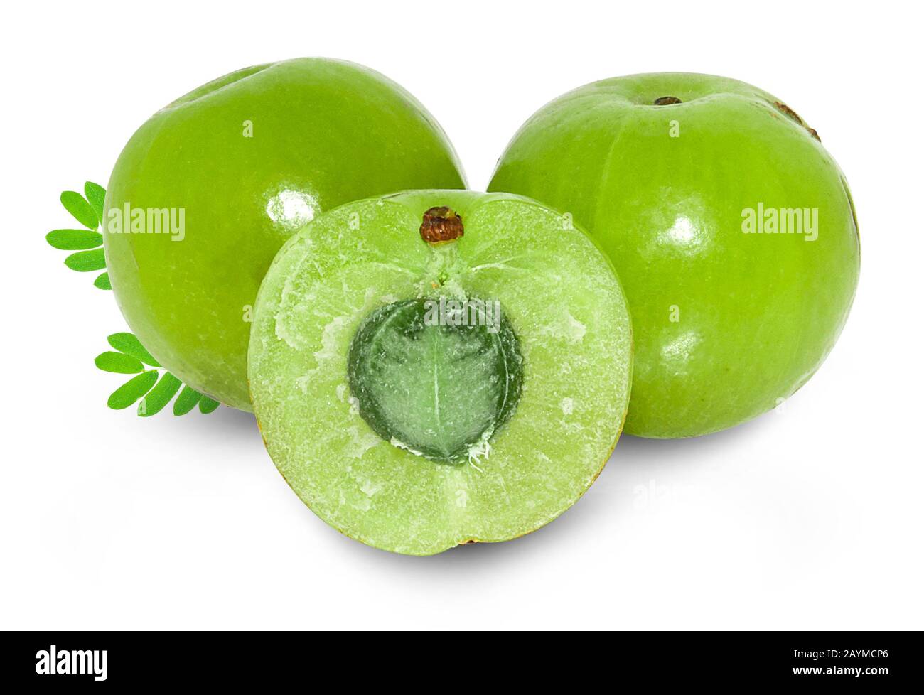 Indian gooseberry isolated on white clipping path Stock Photo - Alamy