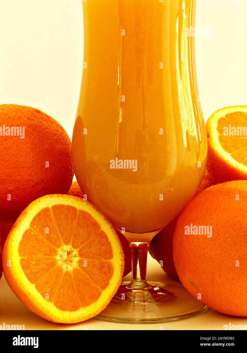 Photo of Orange Juice with fresh Oranges Stock Photo - Alamy