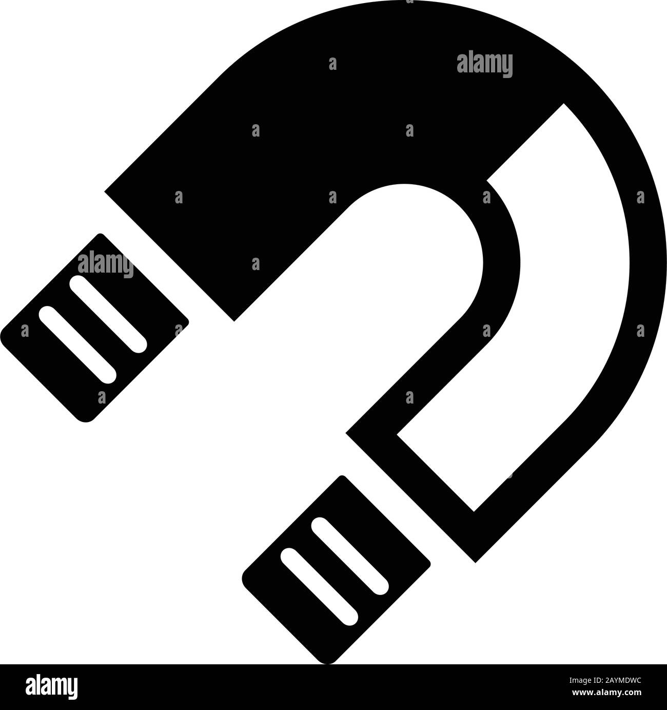 Pixel perfect Attraction icon, Magnetic vector, magnet for commercial ...