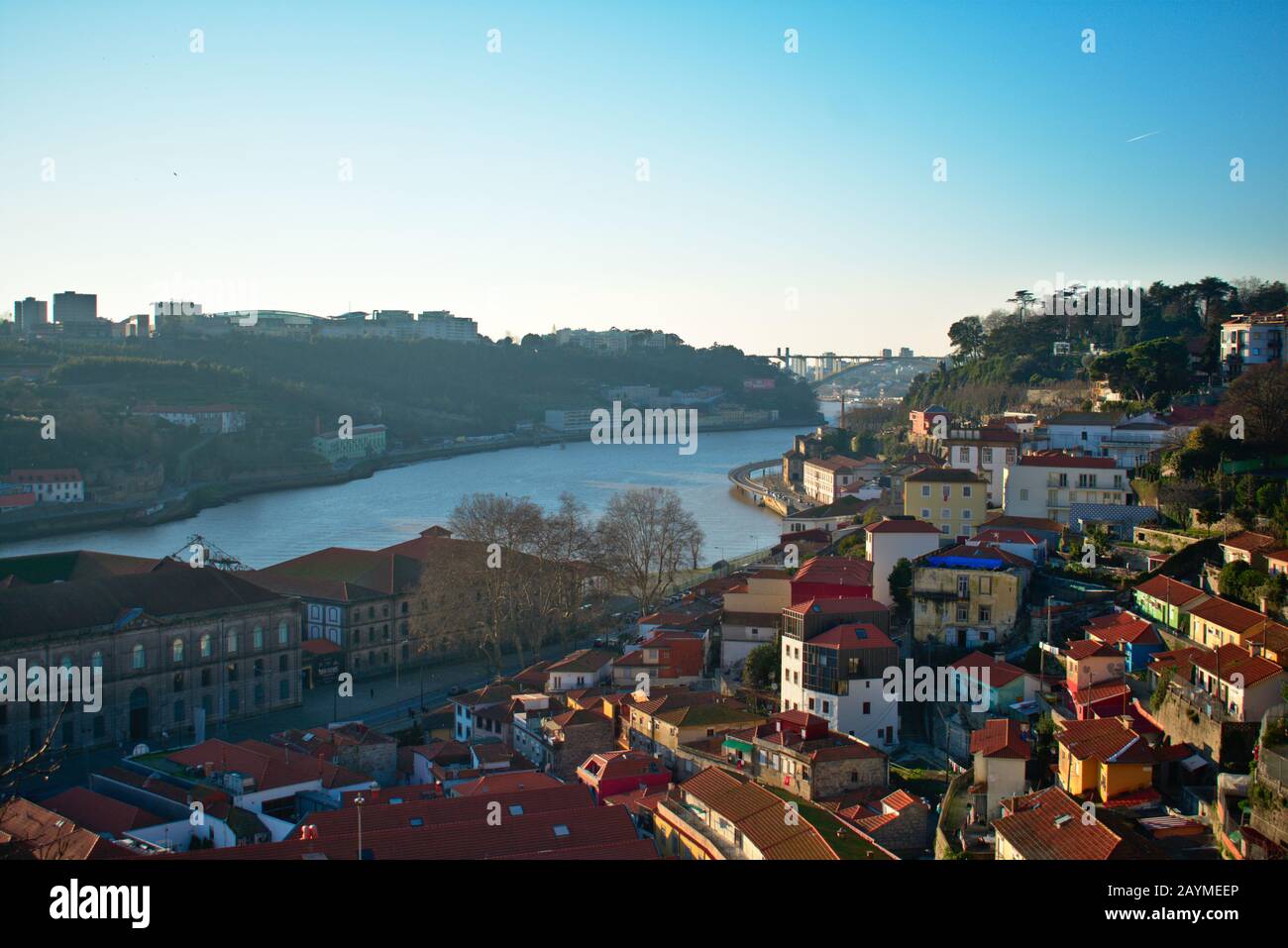 Viewpoint at Passeio das Virtudes landscape of Porto Stock Photo - Alamy