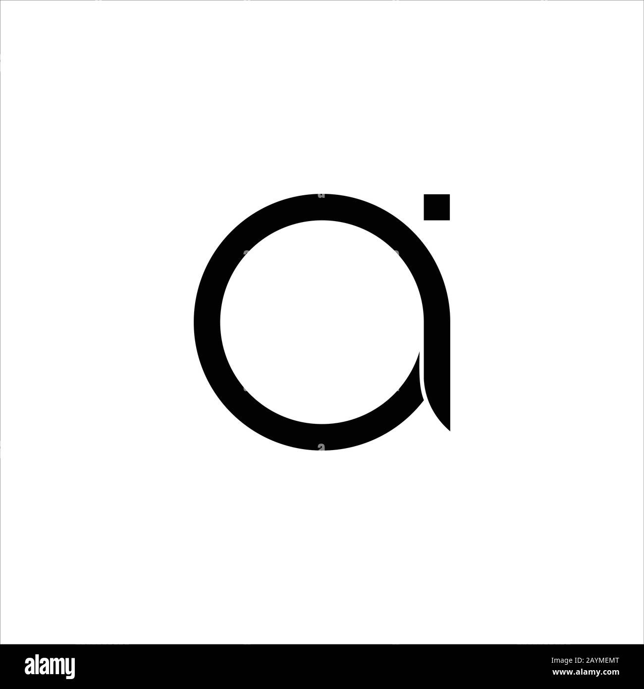 Initial letter ai logo Black and White Stock Photos & Images - Alamy