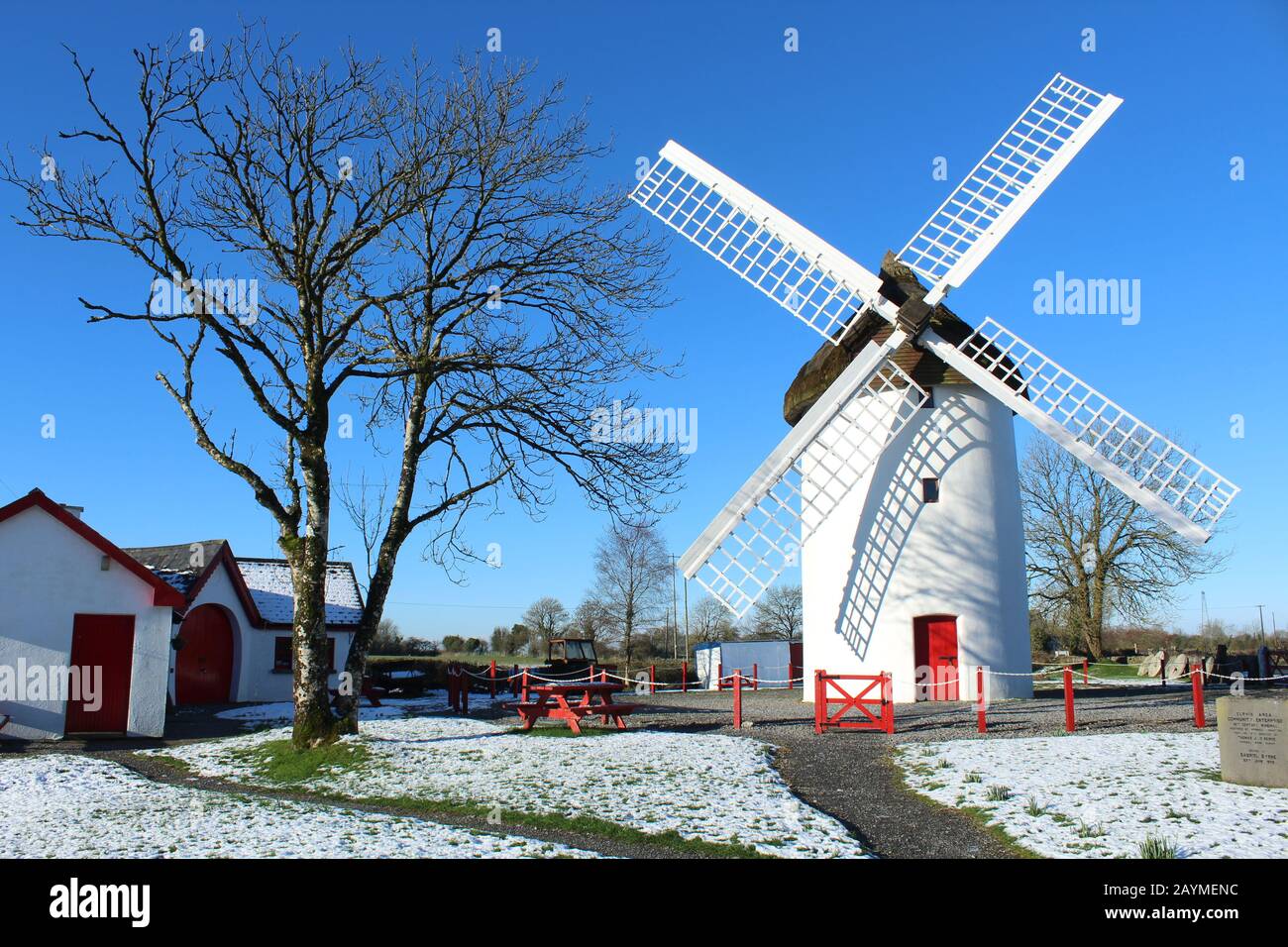 Elphin Windmill, an 18th century tower mill, restored in 1996 and now ...