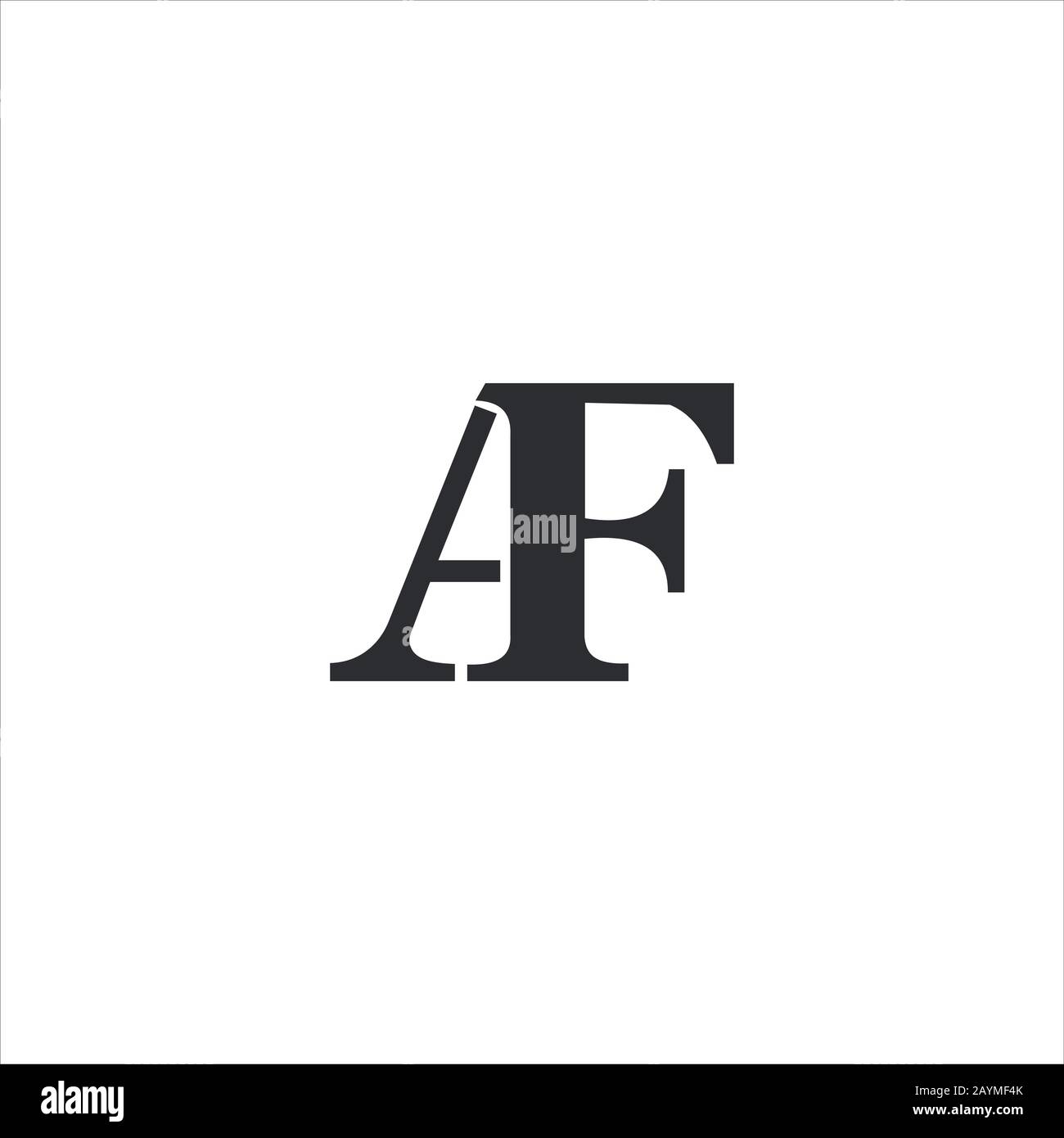 Initial letter af or fa logo design template Stock Vector Image & Art ...