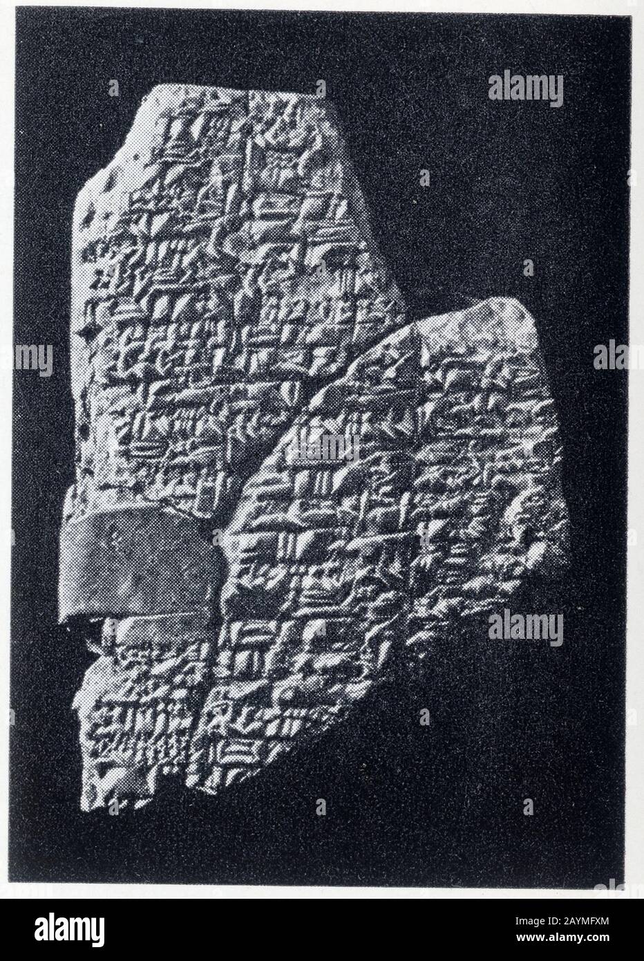 The List of Kings of Sumer and Akkad,important Nippur tablet.Reverse ...