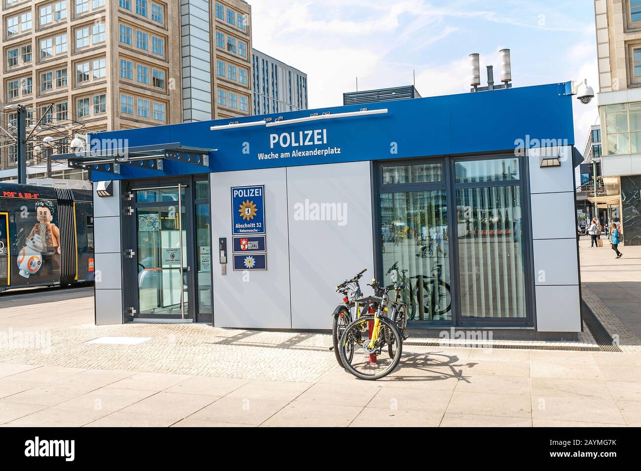 17 MAY 2018, BERLIN, GERMANY: police station building on Alexanderplatz ...