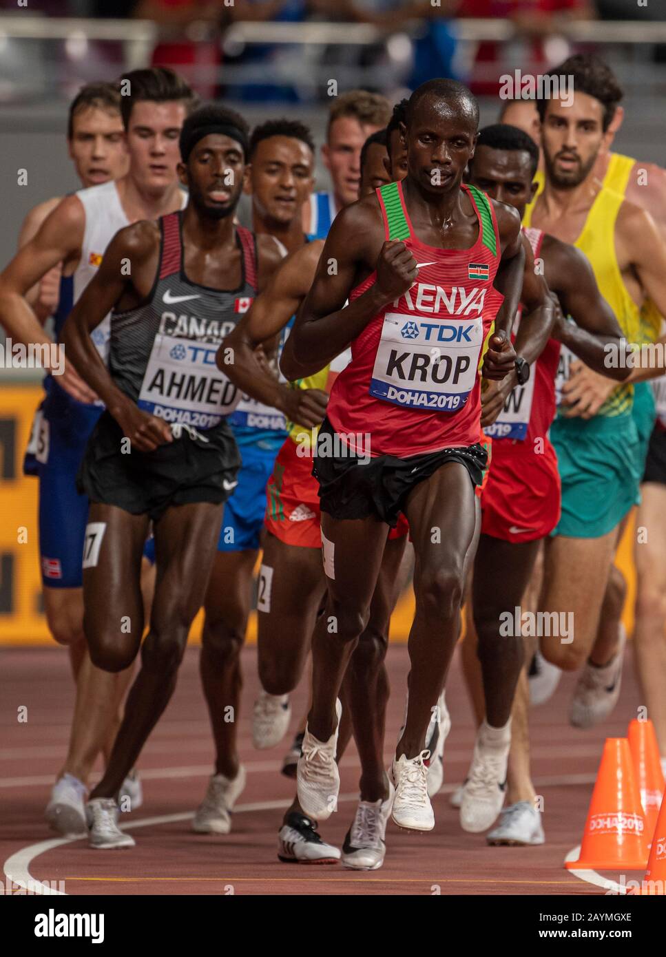 DOHA - QATAR - SEP 27: Jacob Krop (KEN) competing in the Men's 5000m ...