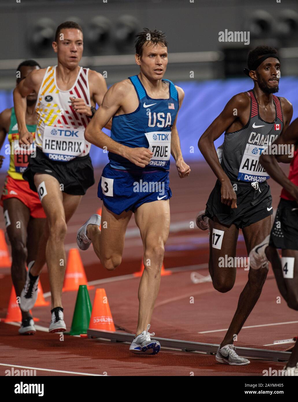 DOHA - QATAR - SEP 27: Ben True (USA) competing in the Men's 5000m ...
