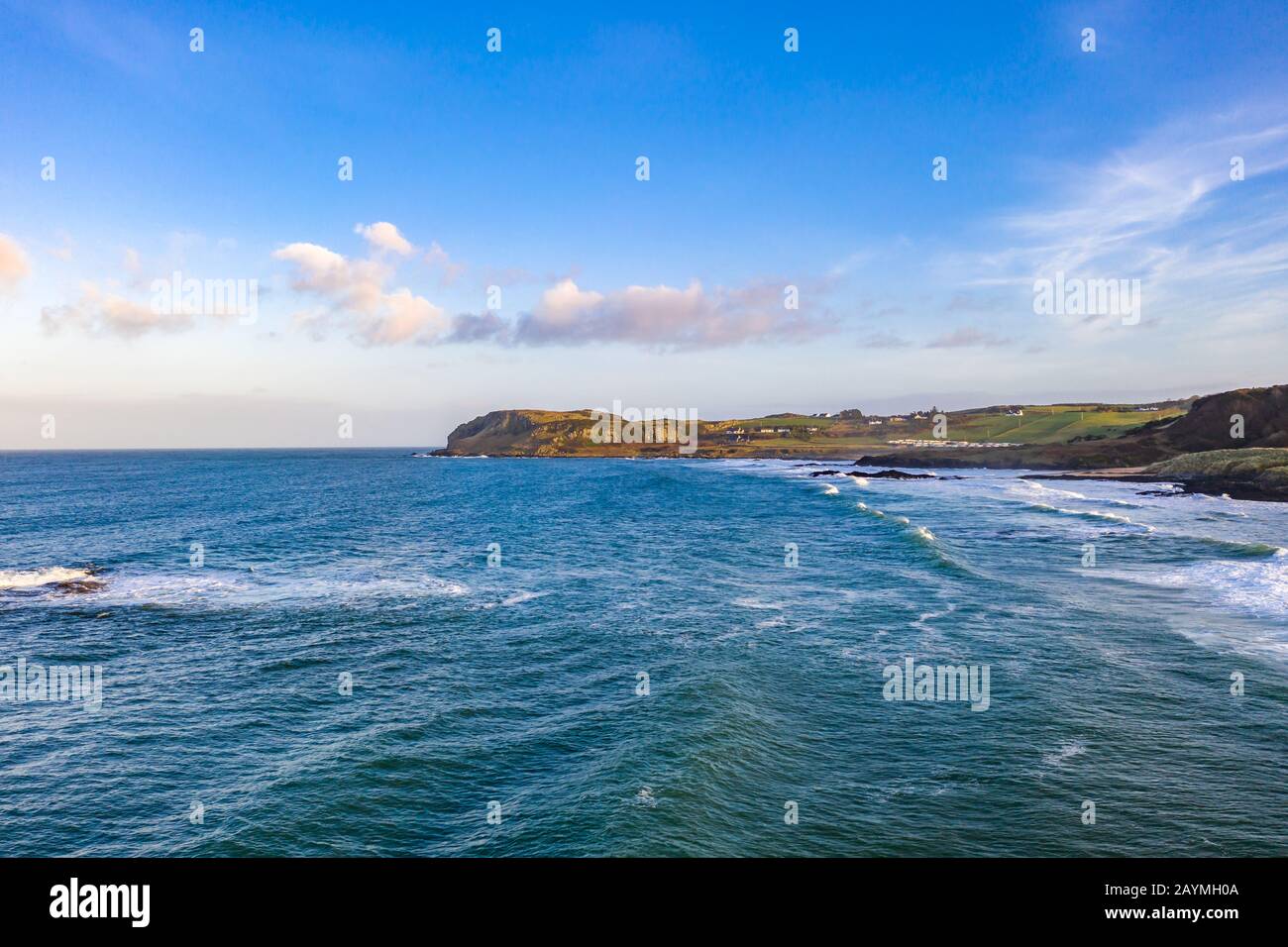 Aerial view of Culdaff Beach in Donegal Ireland Stock Photo - Alamy