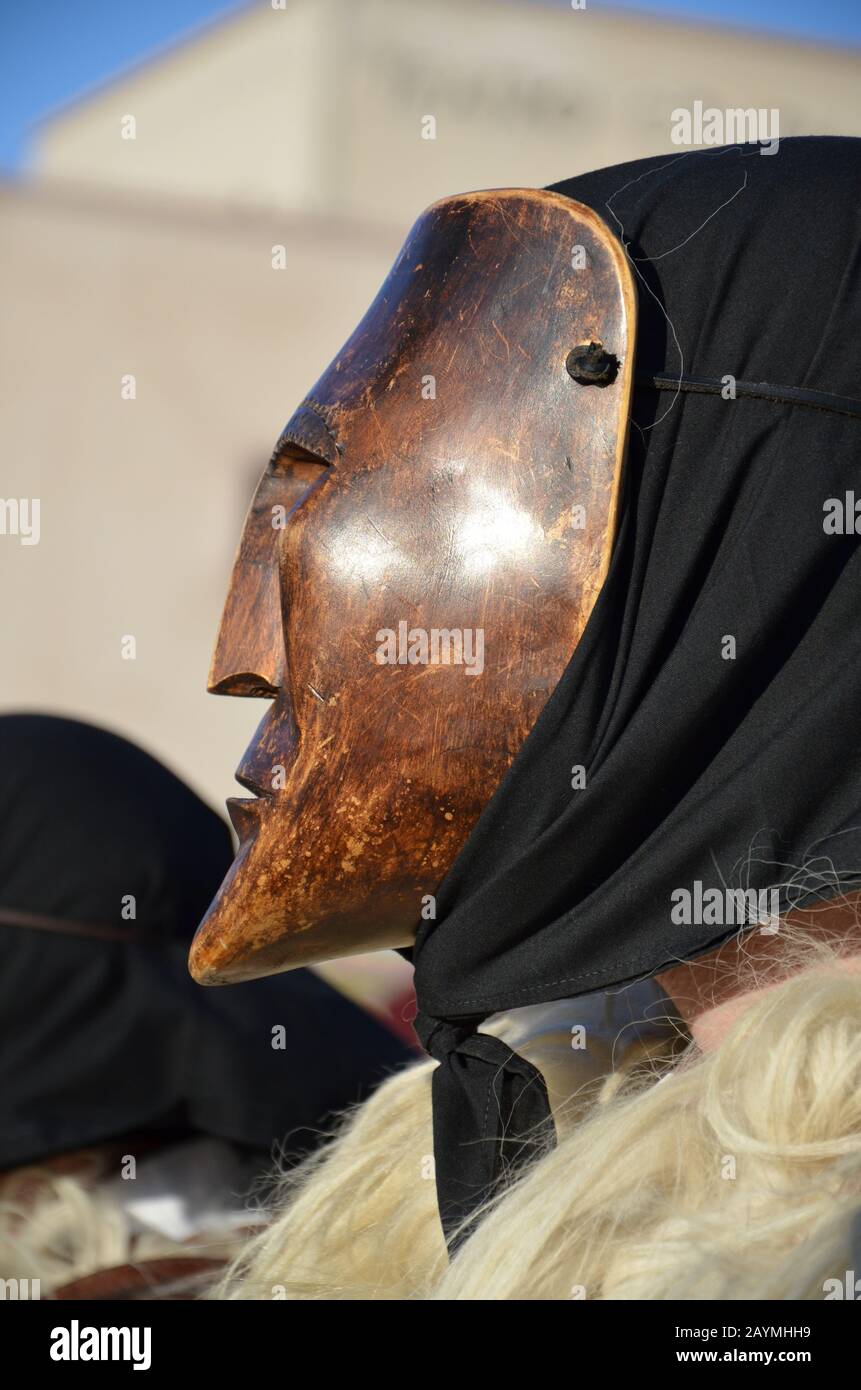 The traditional masks of Sardinia Stock Photo - Alamy
