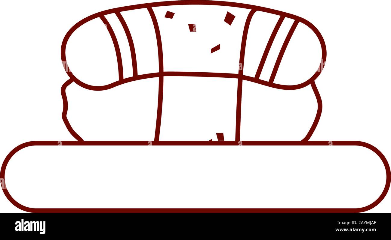 Sushi Line Style Icon Design Eat Fast Food Restaurant Menu Dinner