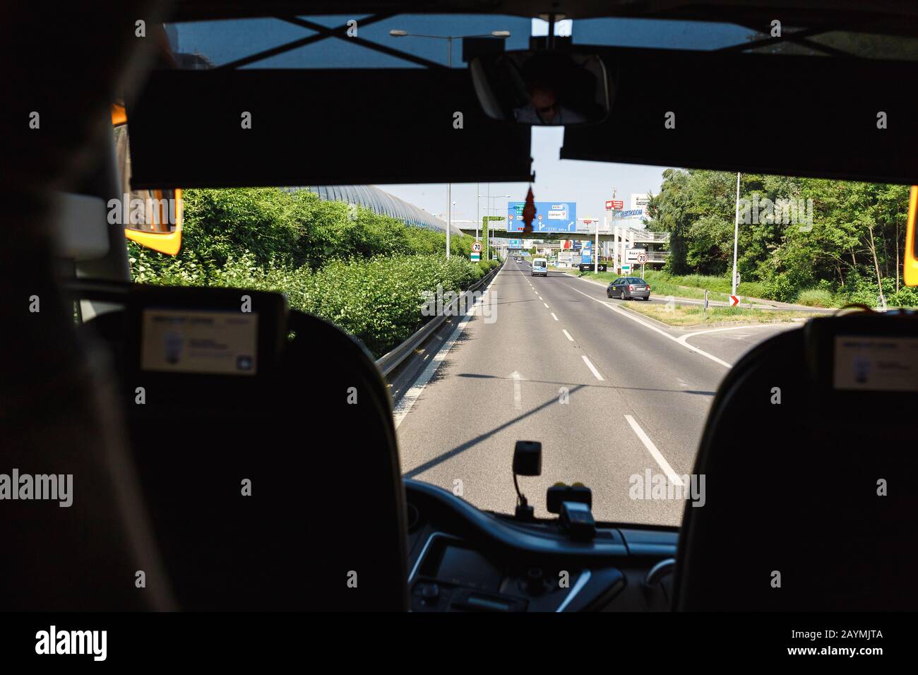 Interior of an intercity bus hi-res stock photography and images - Alamy