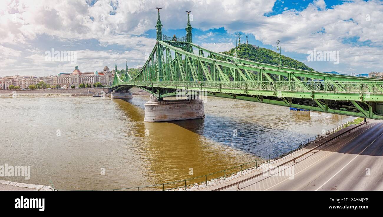 13 MAY 2018, BUDAPEST, HUNGARY: The Bridge of Freedom is an ...