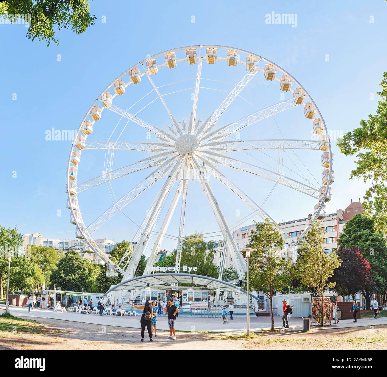 13 MAY 2018, BUDAPEST, HUNGARY: Budapest Eye Ferris wheel is probably ...