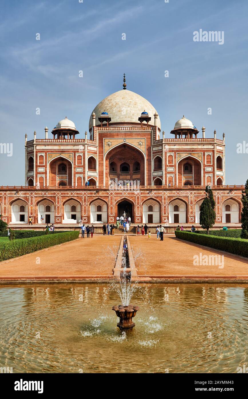 Humayun's Tomb, tomb Of Nasiruddin Muhammad Humayun, Delhi, India Stock ...