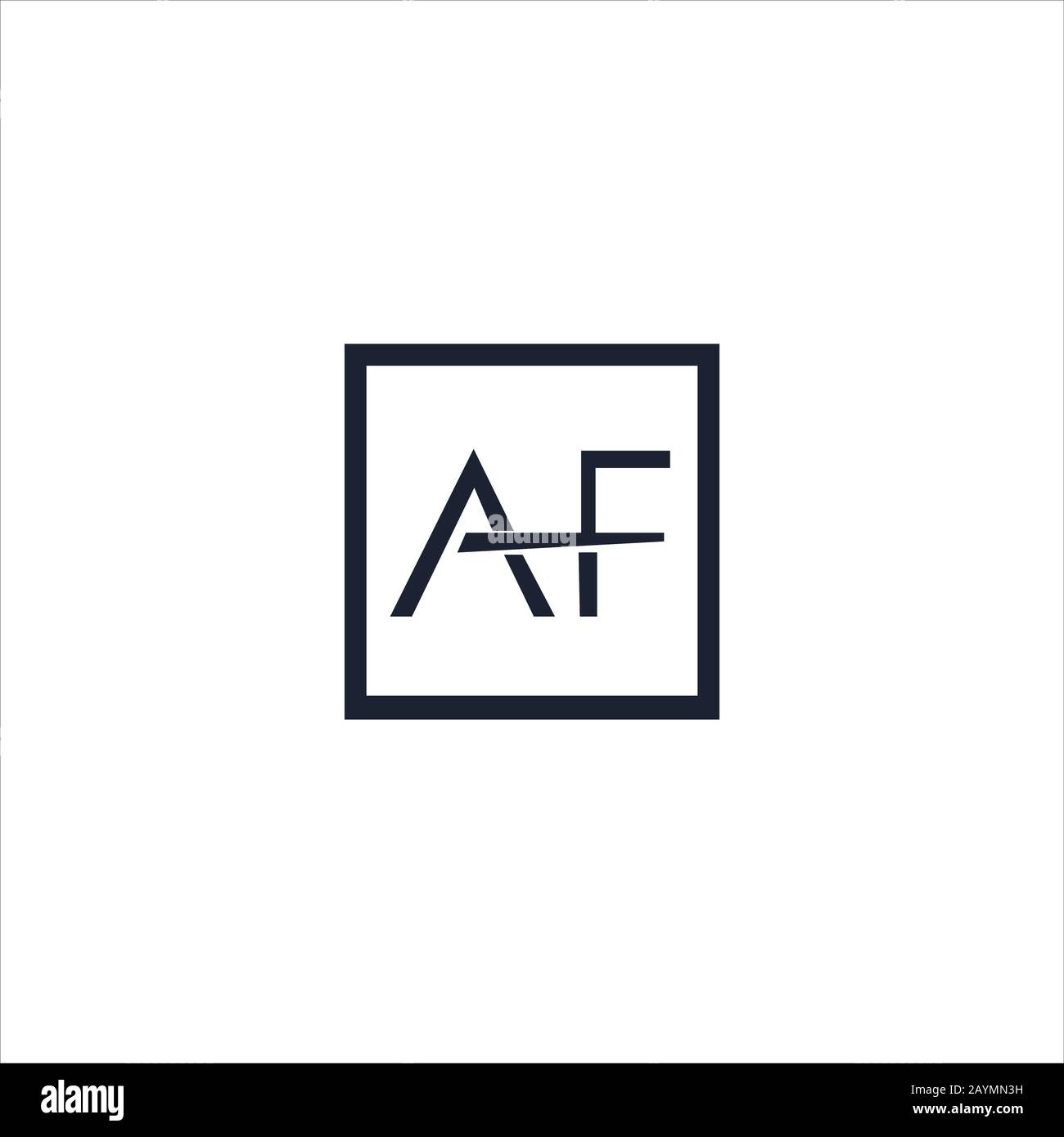 Initial letter af or fa logo design template Stock Vector Image & Art ...