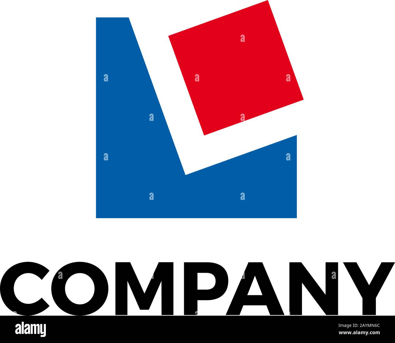 Vector sign abstract geometric shape, with three squares Stock Vector ...