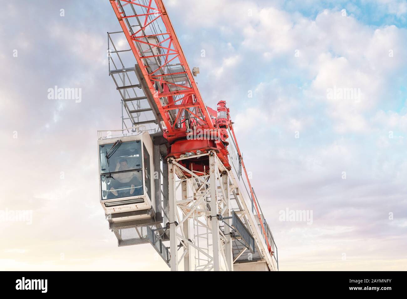 Crane cockpit hi-res stock photography and images - Alamy