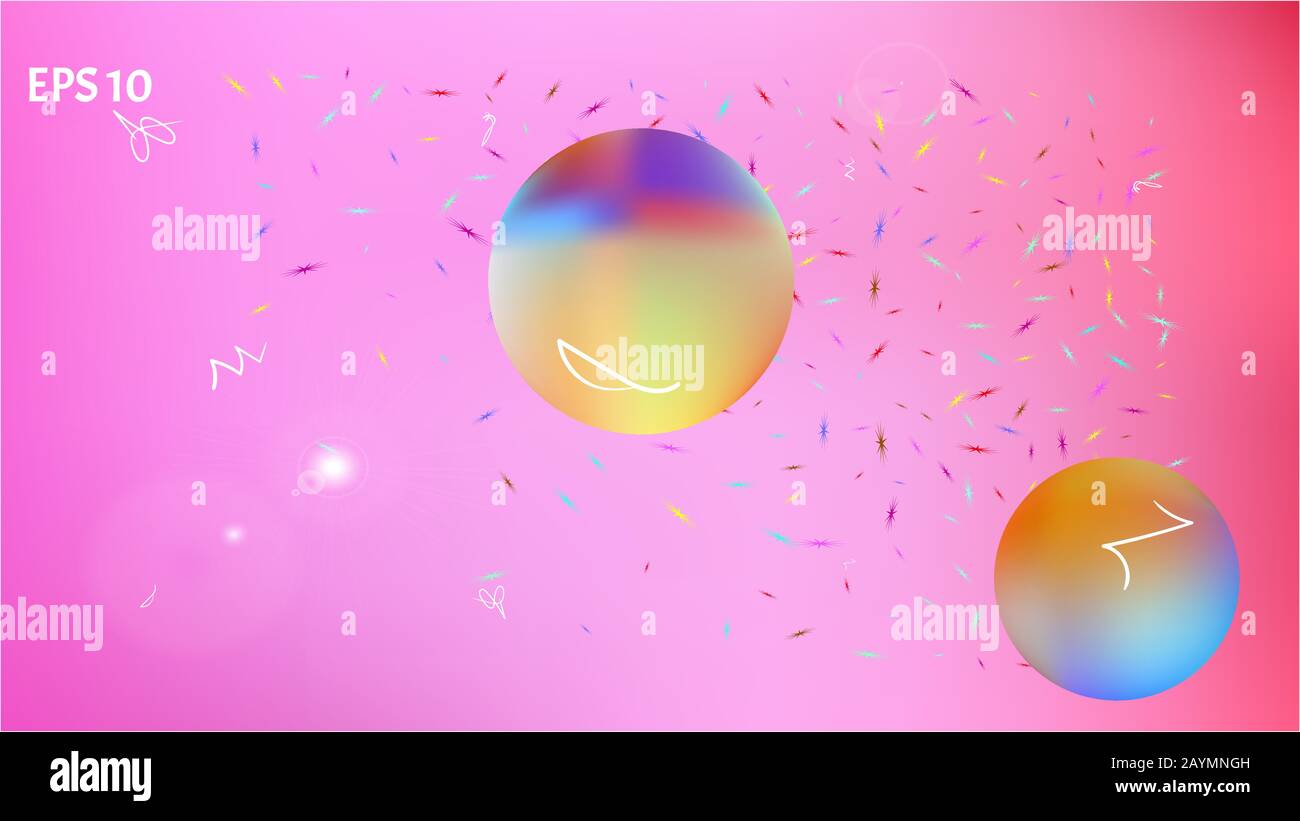 Real good simple galaxy background illustrations set. Colorful hi-res ...