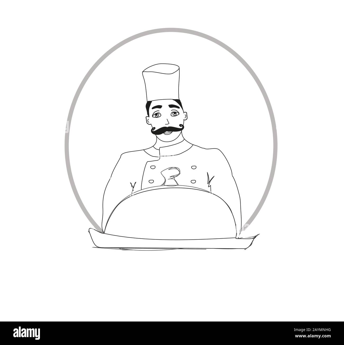 doodle Cook on a white background Stock Vector Image & Art - Alamy