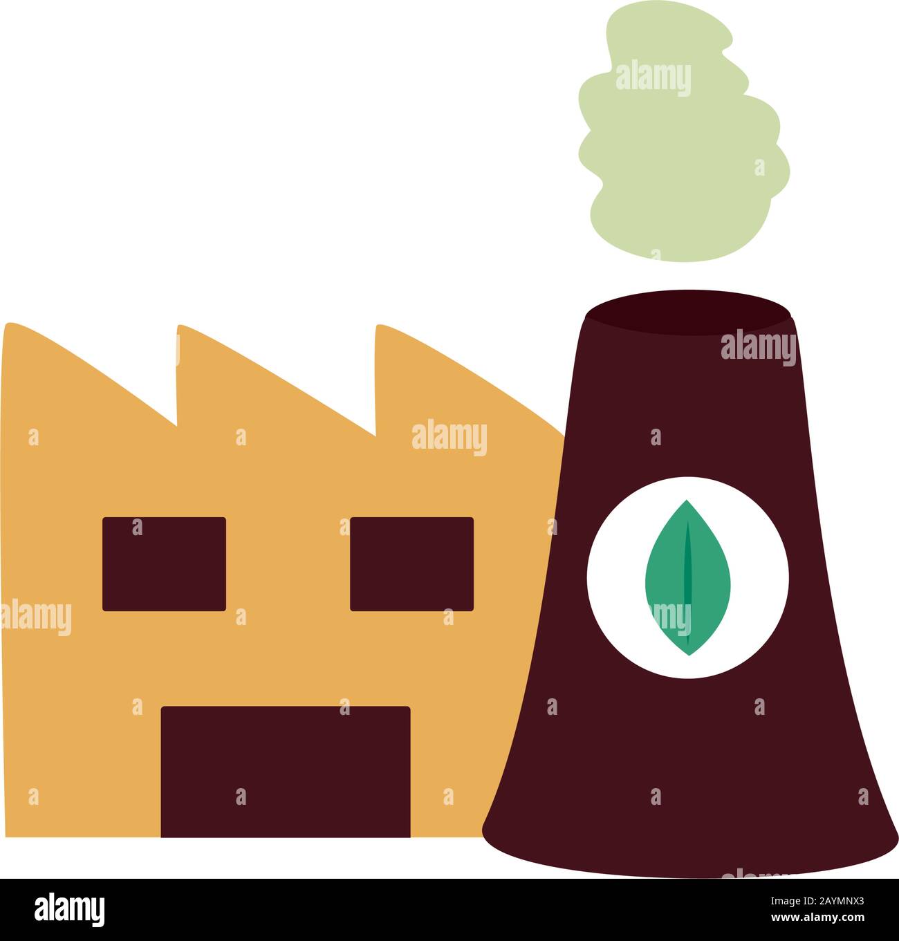 factory plant building flat stile icon Stock Vector Image & Art - Alamy