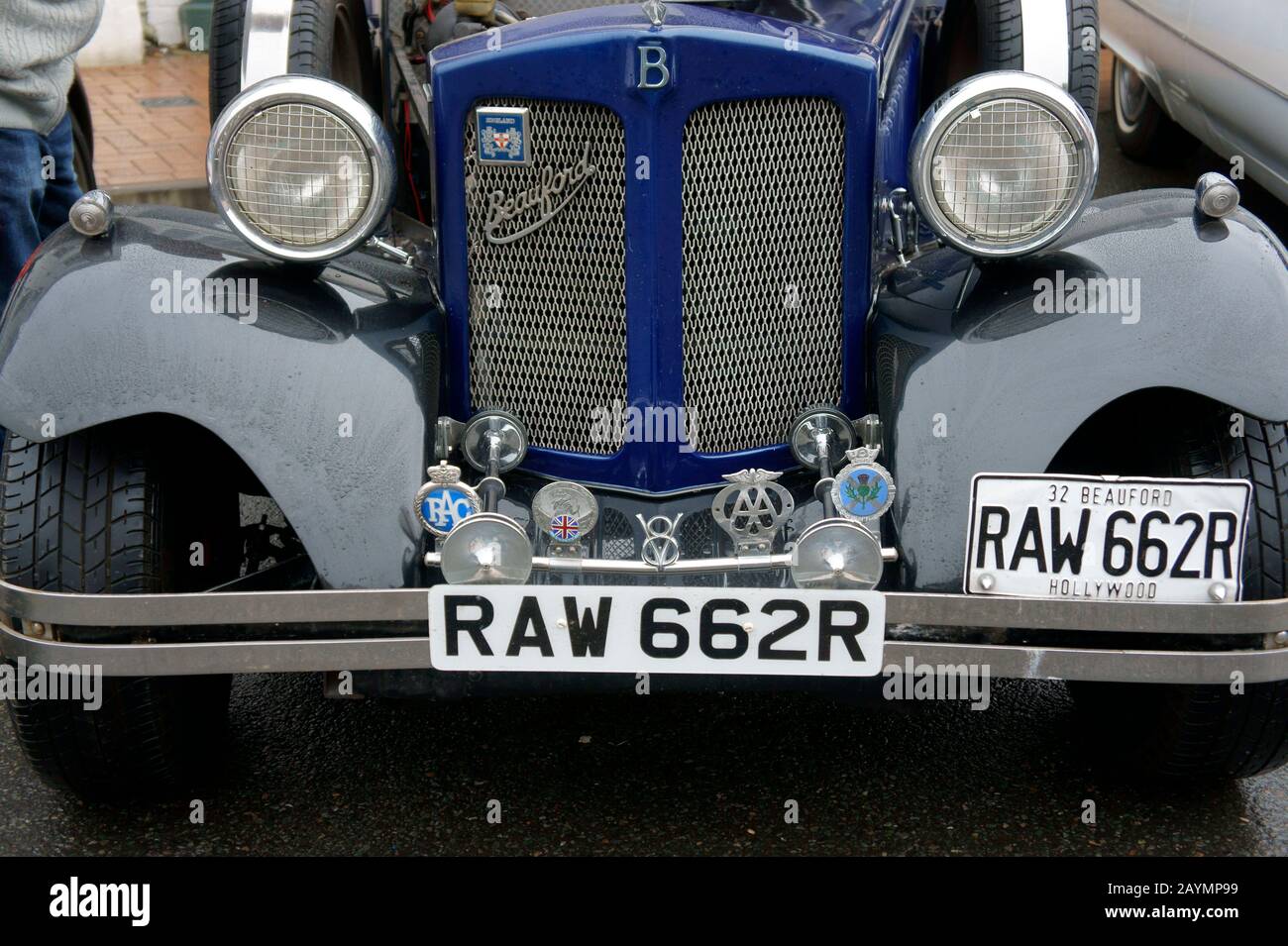 Close-up of Beauford Car on Display at the Rallye Monte-Carlo ...