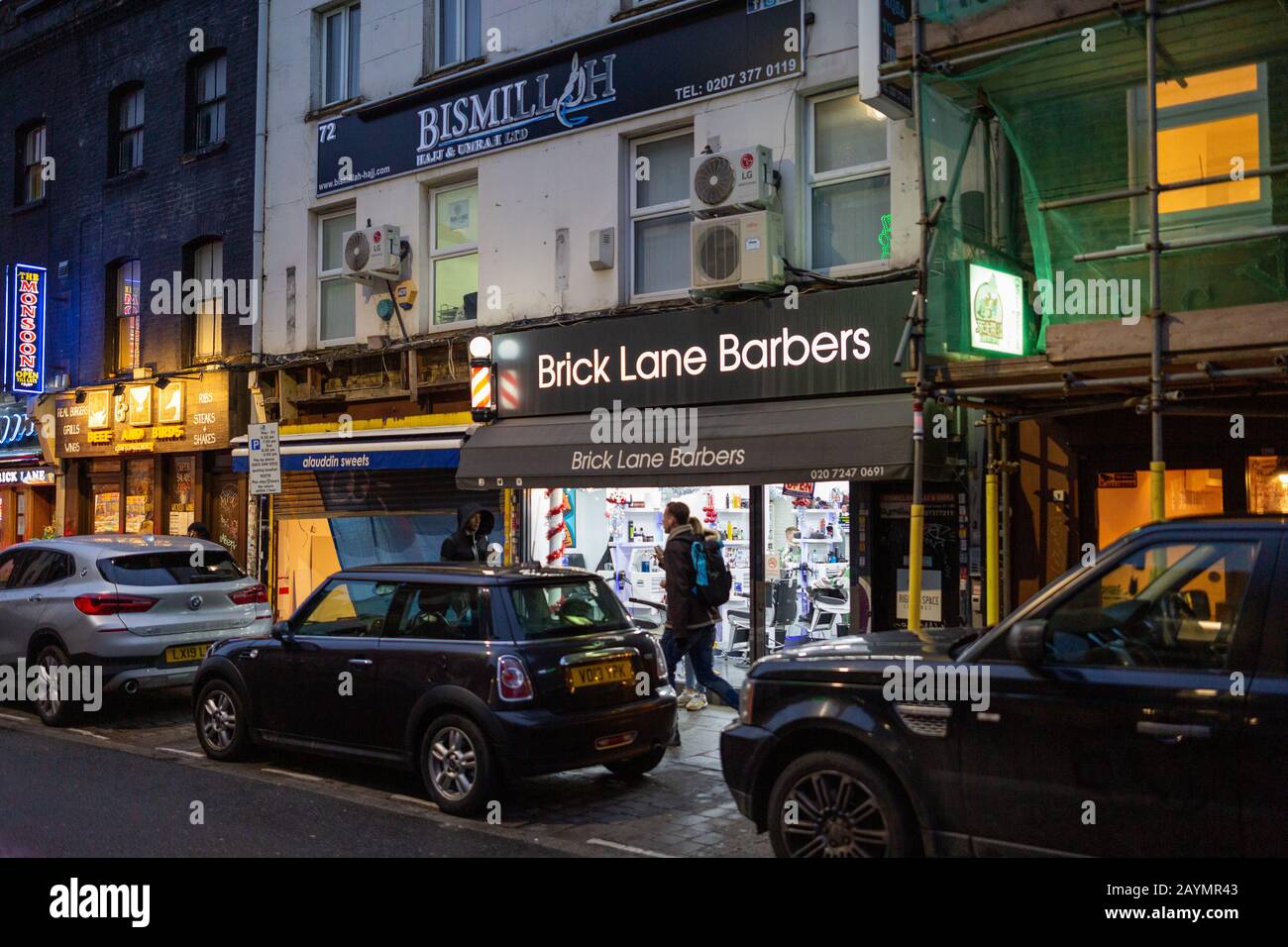 Brick Lane Barbers Stock Photo - Alamy