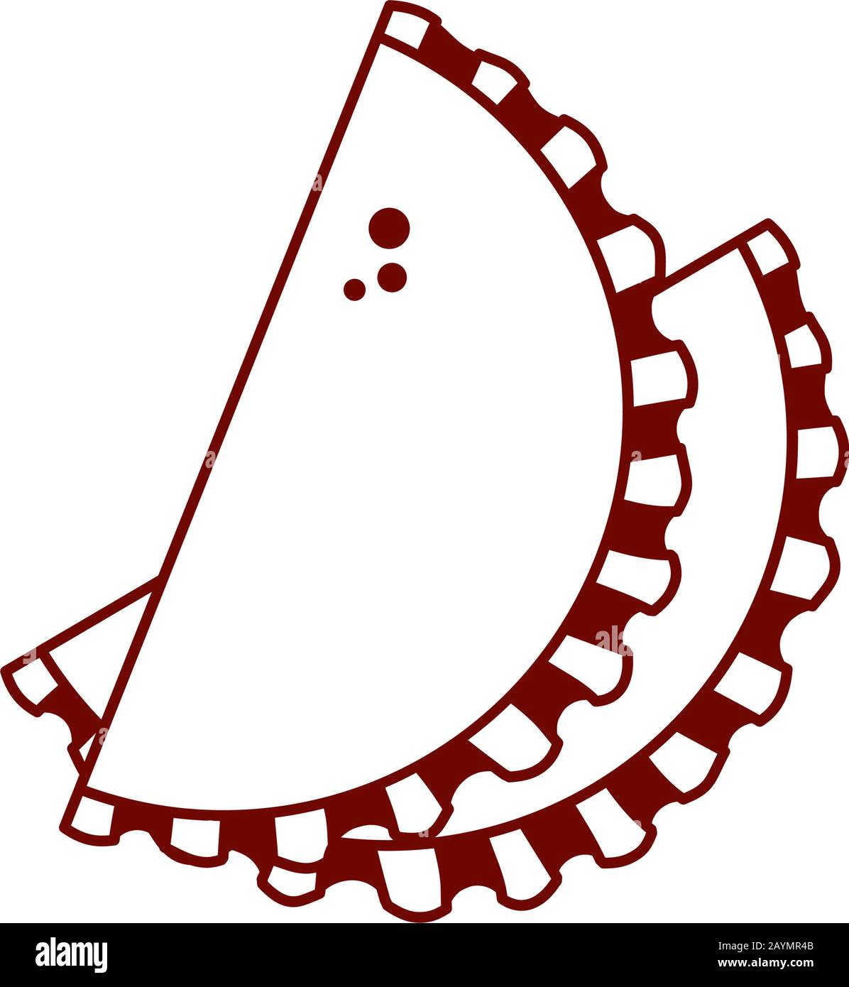 Pies line style icon design, Eat fast food restaurant menu dinner lunch ...