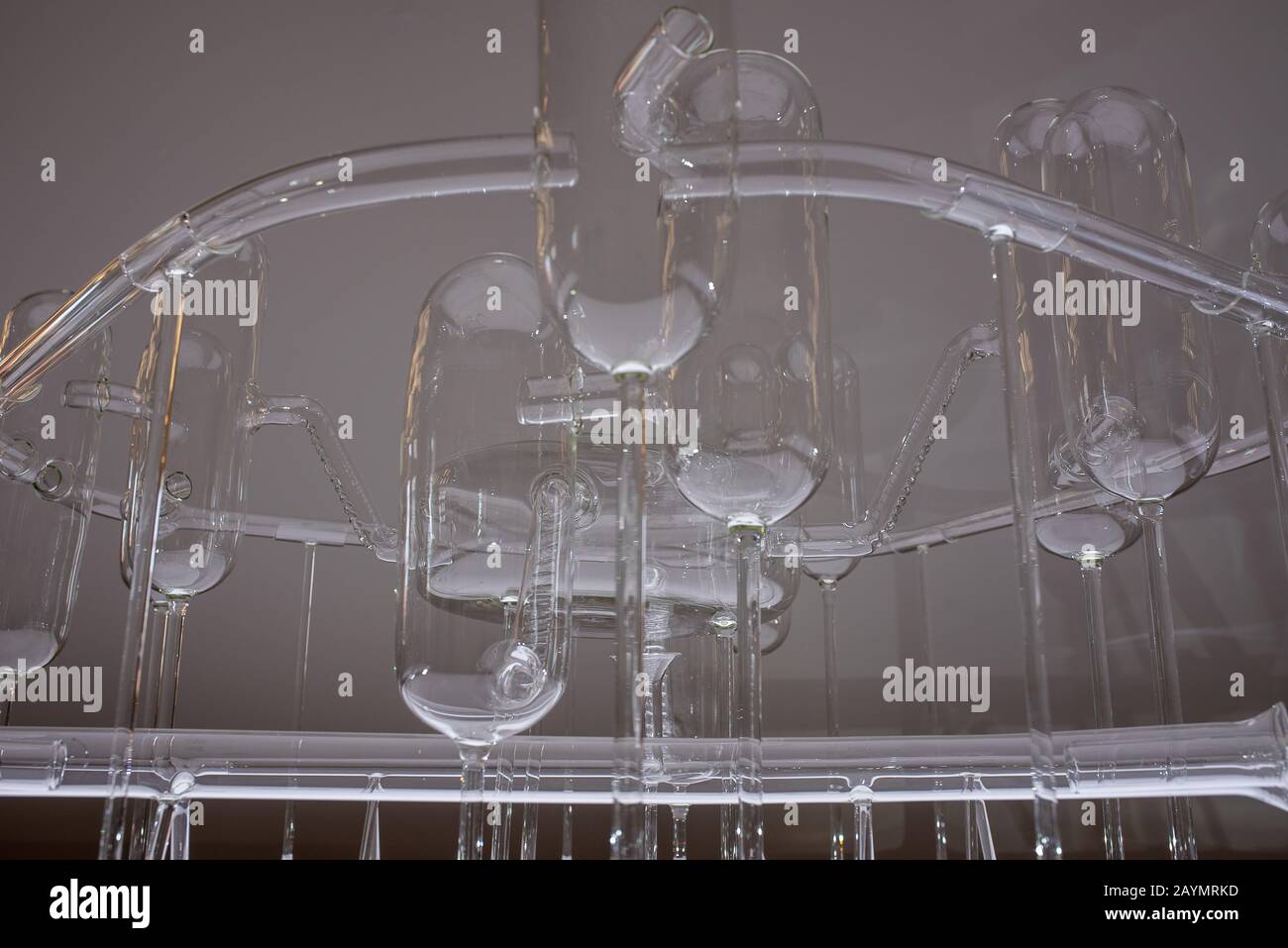 unusual distillers and laboratory test tubes for chemistry operations ...
