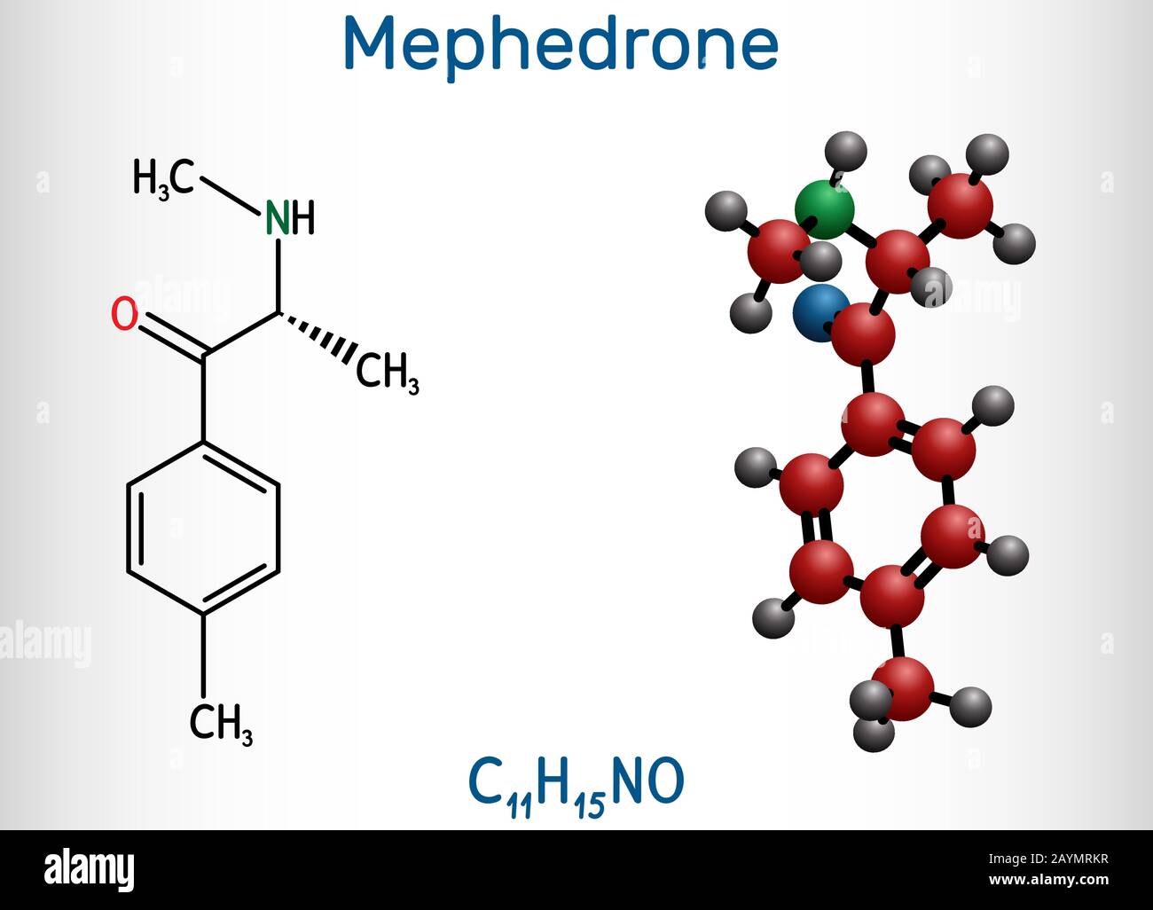 Mephedrone molecule Stock Vector Images - Alamy