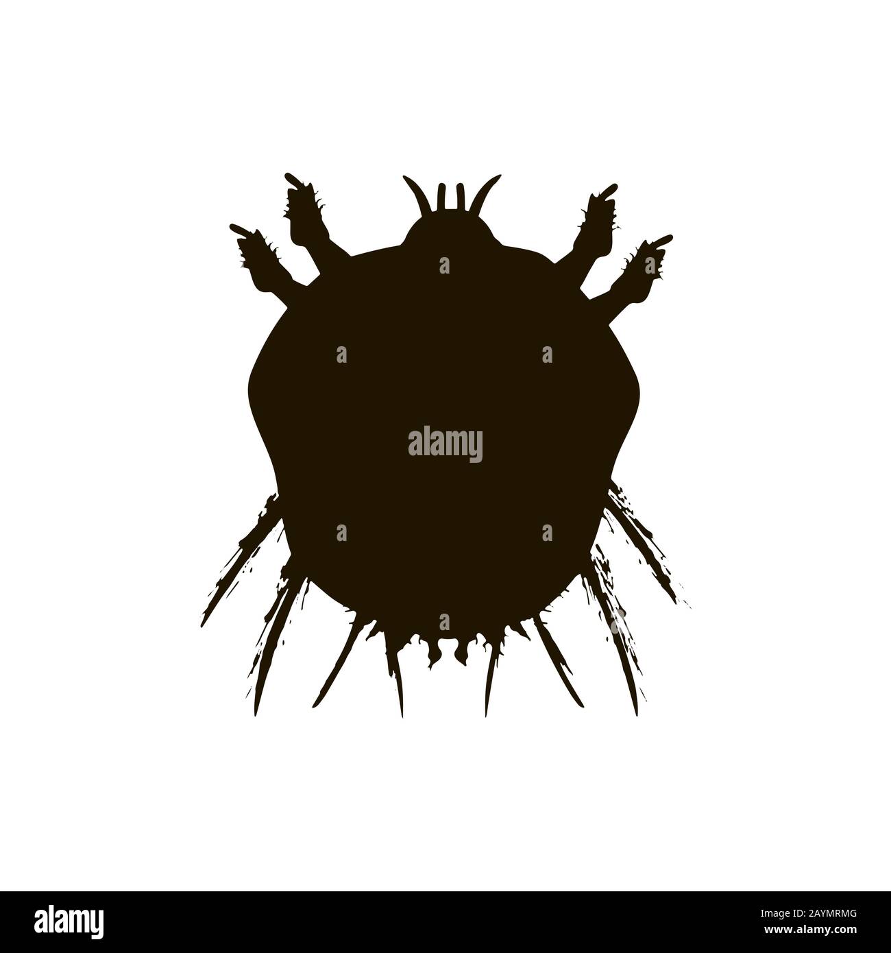 Scabies mite on human skin Stock Vector Images - Alamy