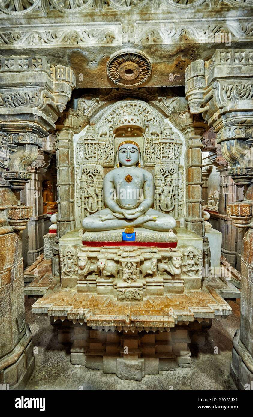 Chandraprabhu Jain Temple, Jaisalmer, Rajasthan, India Stock Photo - Alamy