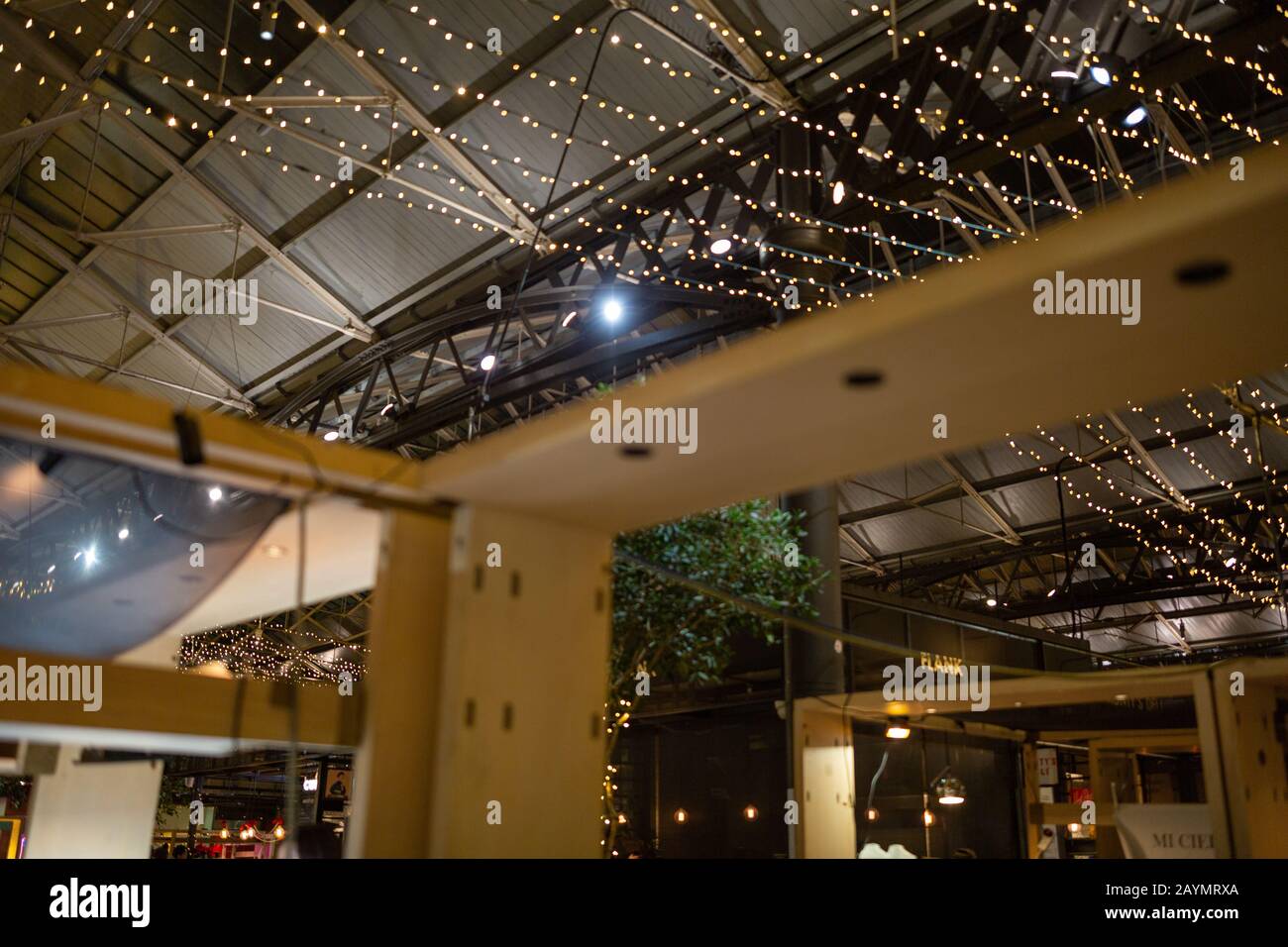 Spitalfields indoor Christmas Market, London Stock Photo - Alamy