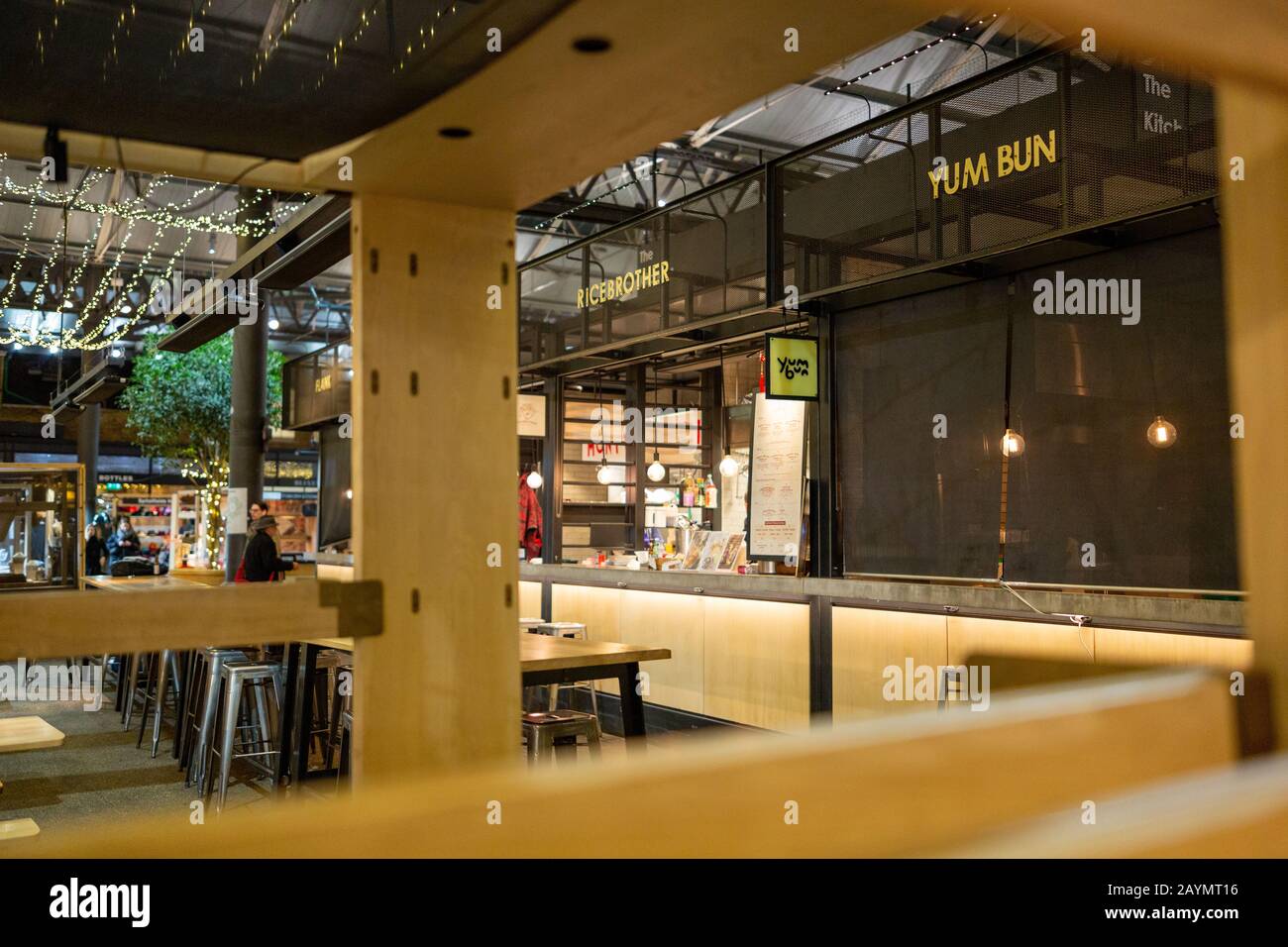 Spitalfields indoor Christmas Market, London Stock Photo - Alamy
