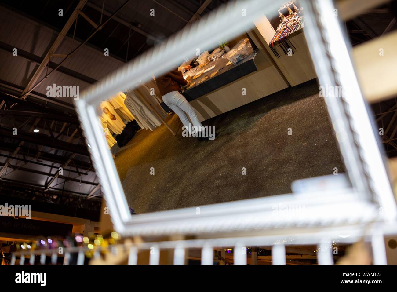 Spitalfields indoor Christmas Market, London Stock Photo - Alamy