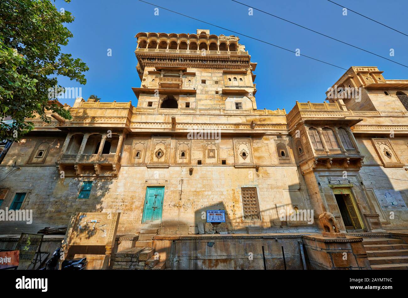 Saalam Singh Ki Haveli, Moti Mahal, Jaisalmer, Rajasthan, India Stock ...