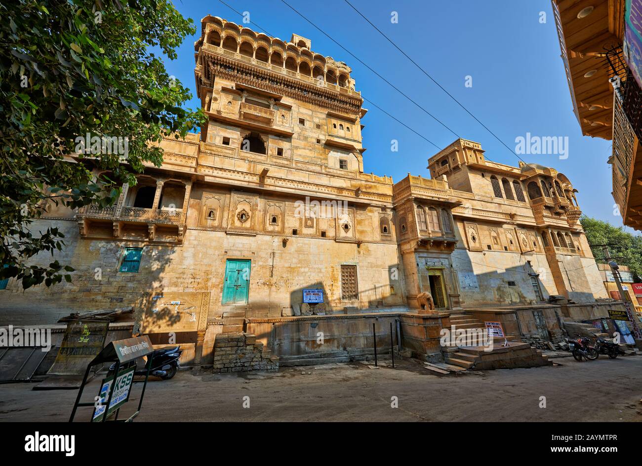 Saalam Singh Ki Haveli, Moti Mahal, Jaisalmer, Rajasthan, India Stock ...