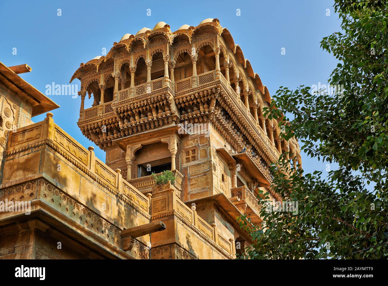 Saalam Singh Ki Haveli, Moti Mahal, Jaisalmer, Rajasthan, India Stock ...