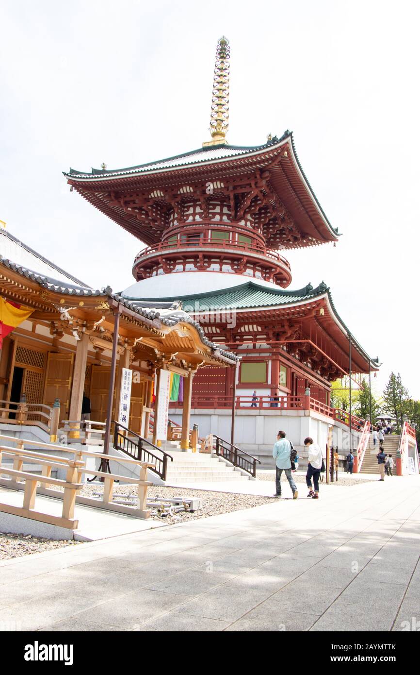 Narita, Japan - May 3, 2019 Great Peace Pagoda that is the building in ...