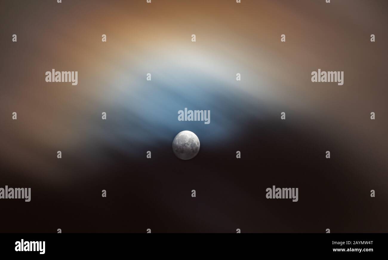 The Moon, a wonderful night view of the planet Earth satellite Stock ...