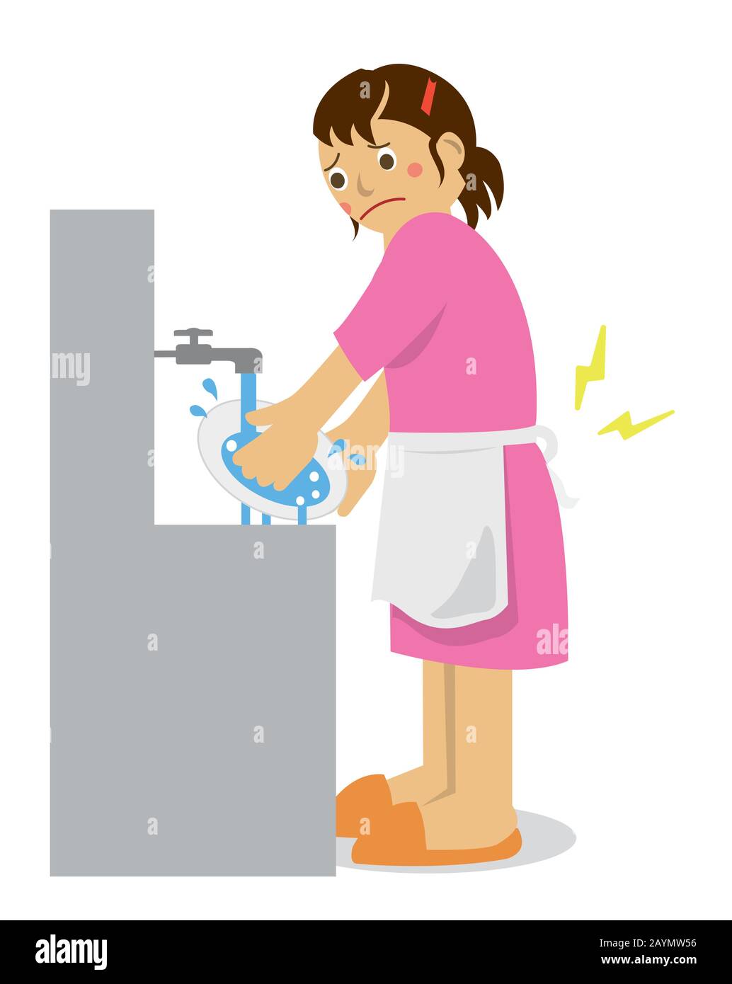 Vector illustration exhausted cartoon Cut Out Stock Images & Pictures ...