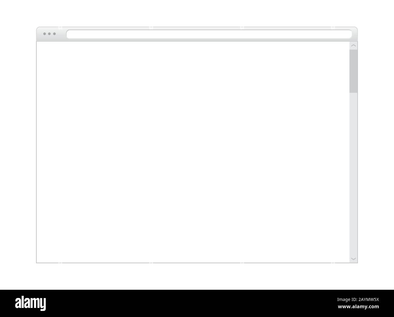 Simple Browser Mock Up Illustration Stock Vector Image And Art Alamy